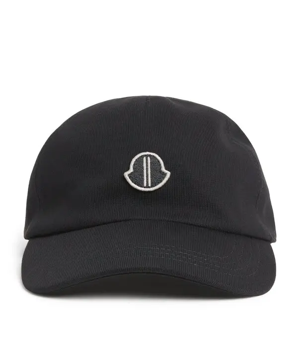 Rick Owens X Moncler Logo Baseball Cap - Black