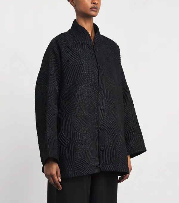 Eskandar Wool-silk-blend Quilted Jacket