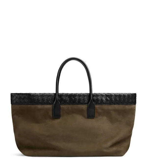 Bottega Veneta Large Leather Cabat Tote Bag - Green