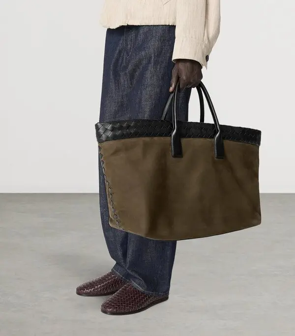 Bottega Veneta Large Leather Cabat Tote Bag