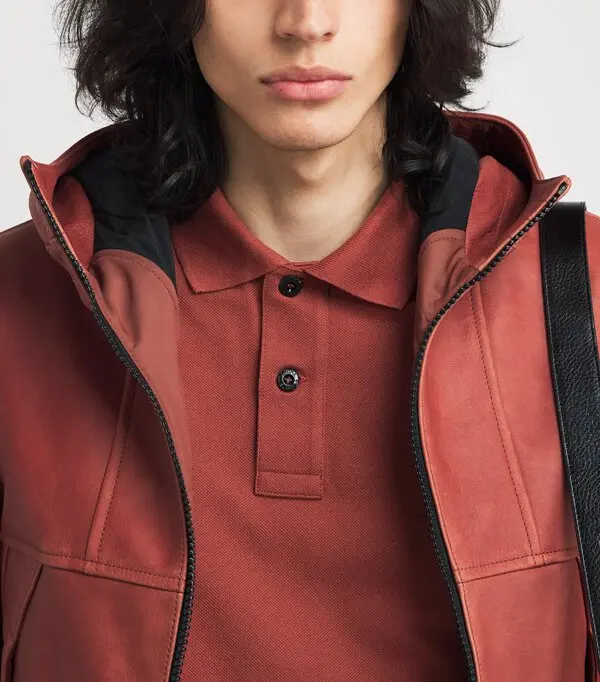 Stone Island Cotton Embroidered Polo Shirt - Red