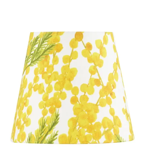 SUMMERILL & BISHOP Linen Mimosa French Drum Lampshade - Yellow