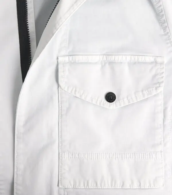 Stone Island Organic Cotton Compass Shirt Jacket - Blue