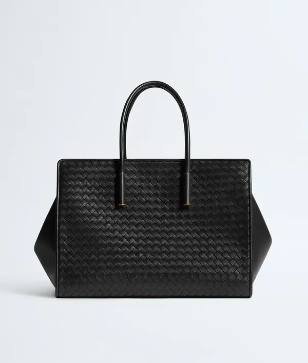 Bottega Veneta Intrecciato Leather Tote Bag - Black