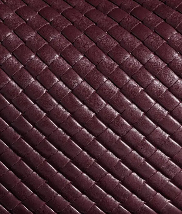 Bottega Veneta Padded Intrecciato Leather Shoulder Bag - Deep Mahogany