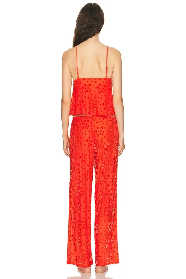 SKIMS Sheer Velvet Burnout Cami & Pant Set