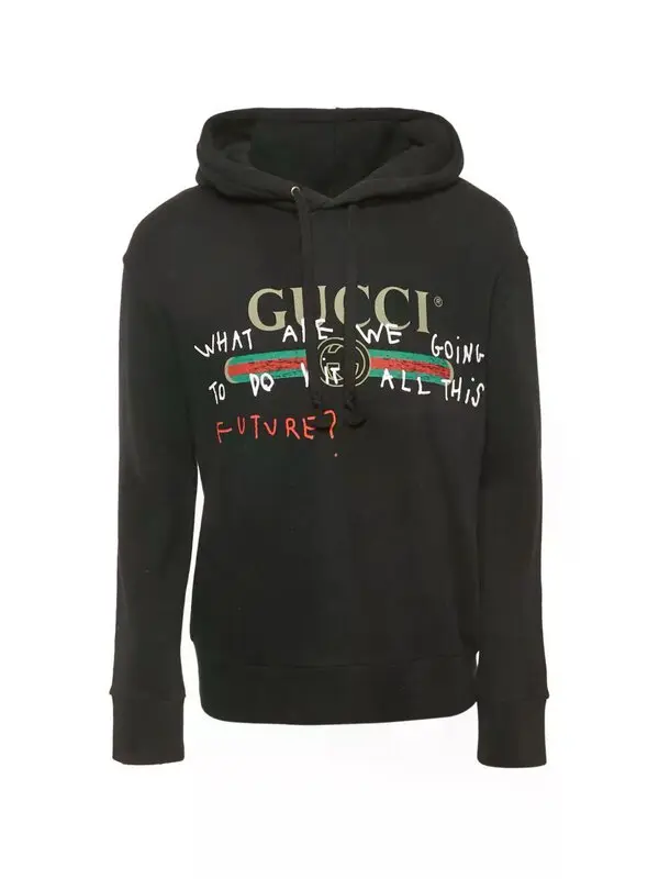 Gucci Knit Printed Hoodie