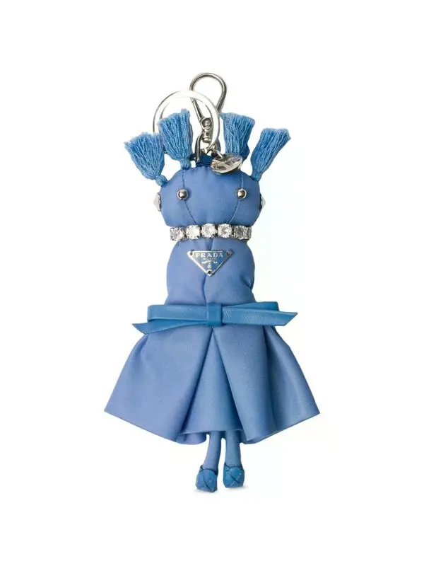 Prada Tassel Keychain Charm - Blue