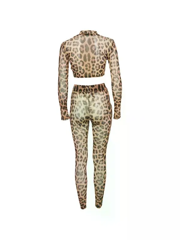 Philipp Plein Leopard-print Mesh Set