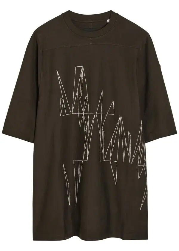 Rick Owens X Moncler Jumbo Embroidered T-shirt