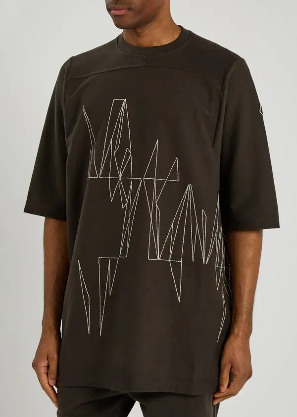 Rick Owens X Moncler Jumbo Embroidered T-shirt