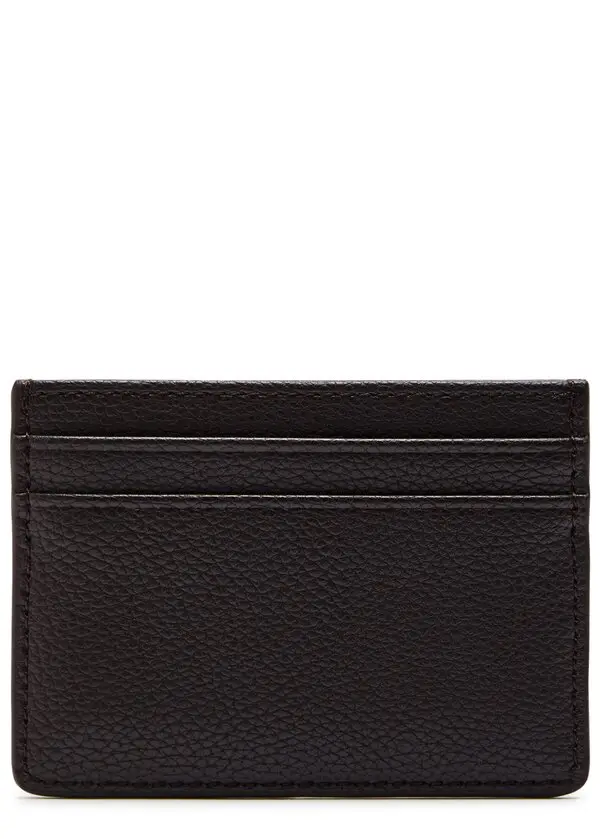 BOSS Ray Logo Grained Leather Card Holder