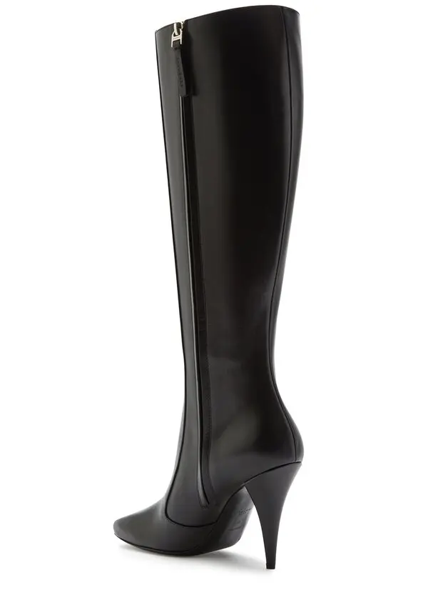 Givenchy Shark 95 Leather Knee-high Boots