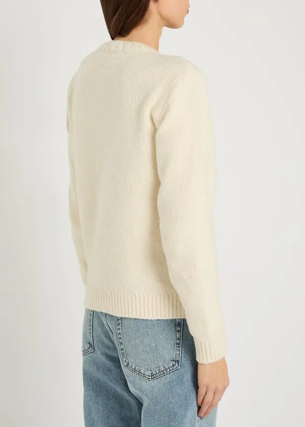 Moncler Logo-embroidered Cotton-blend Jumper