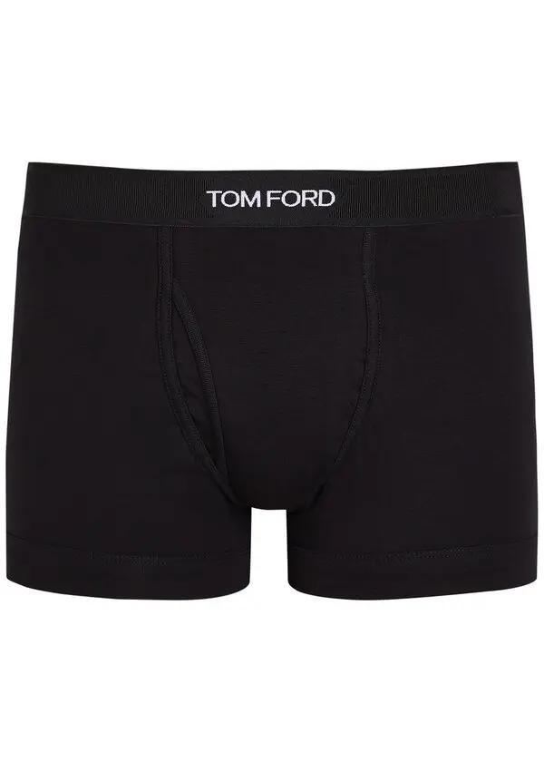 TOM FORD Stretch-cotton Boxer Briefs - Black
