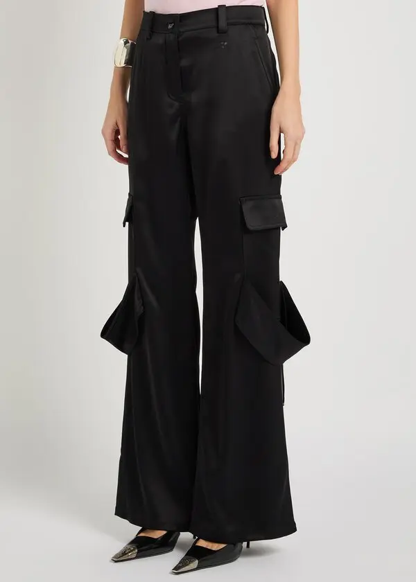 COURREGES Utility Chaps Satin Trousers
