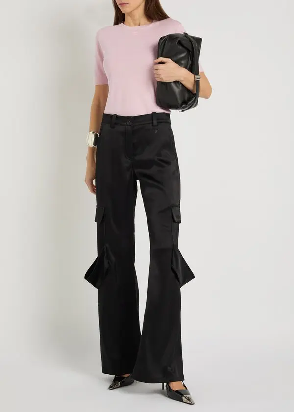 COURREGES Utility Chaps Satin Trousers