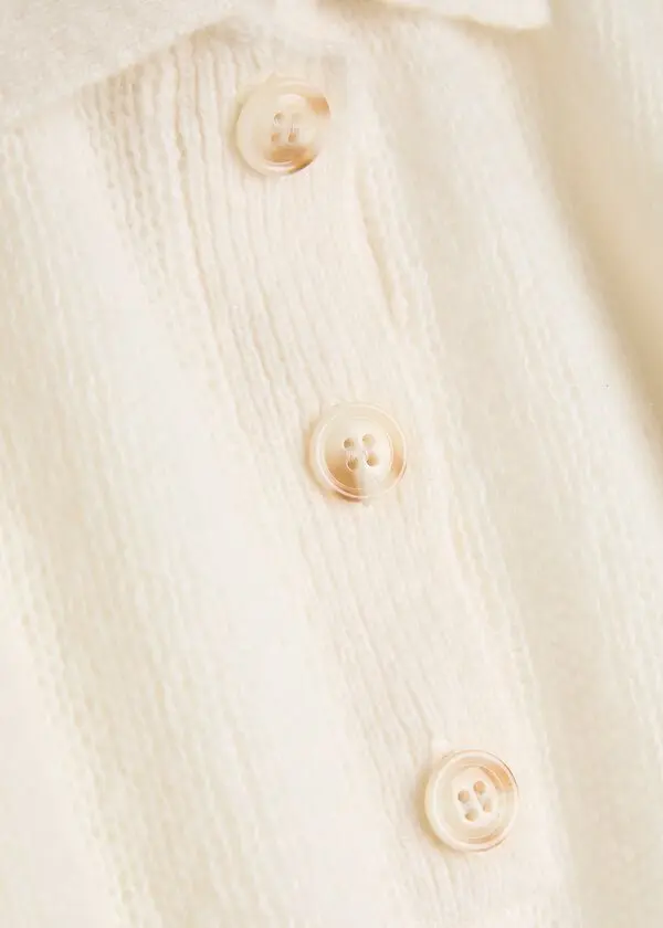 LISA YANG Masy Cashmere And Silk-blend Polo Top - Cream