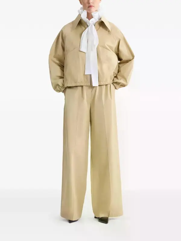 PATOU Zipped Collared Bomber Jacket - Neutrals