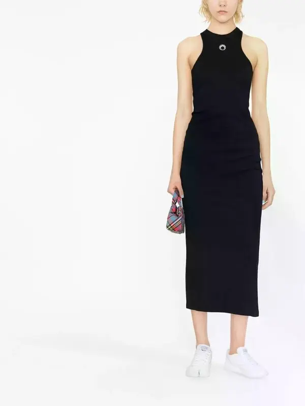 MARINE SERRE Crescent Moon Racerback Dress