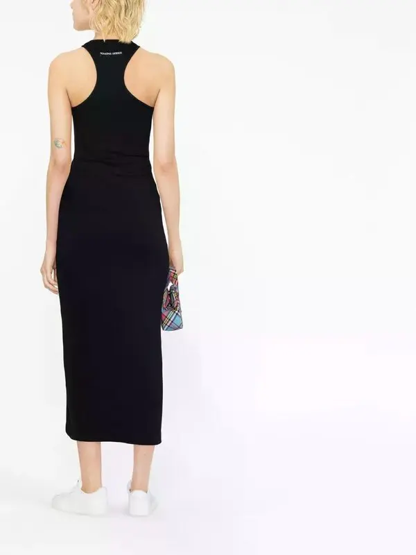 MARINE SERRE Crescent Moon Racerback Dress