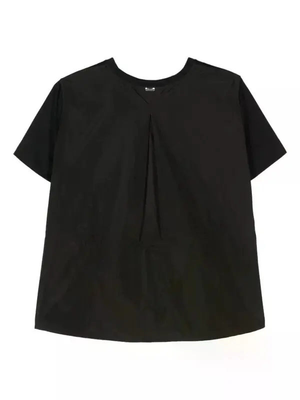 Herno Taffeta-panel Cotton T-shirt