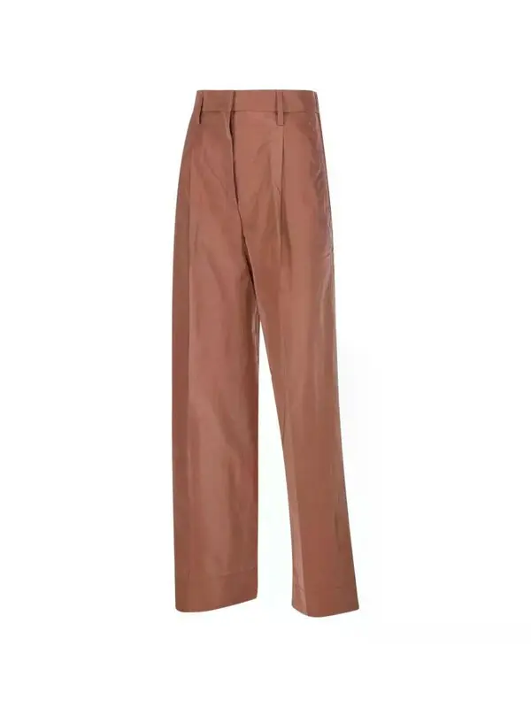 FORTE_FORTE Pleated Wide-leg Trousers