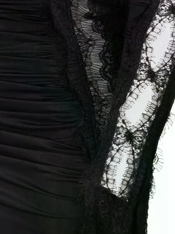 Blumarine Long-sleeved Lace Dress