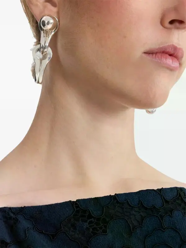 PATOU Asymmetric Dangle Earrings