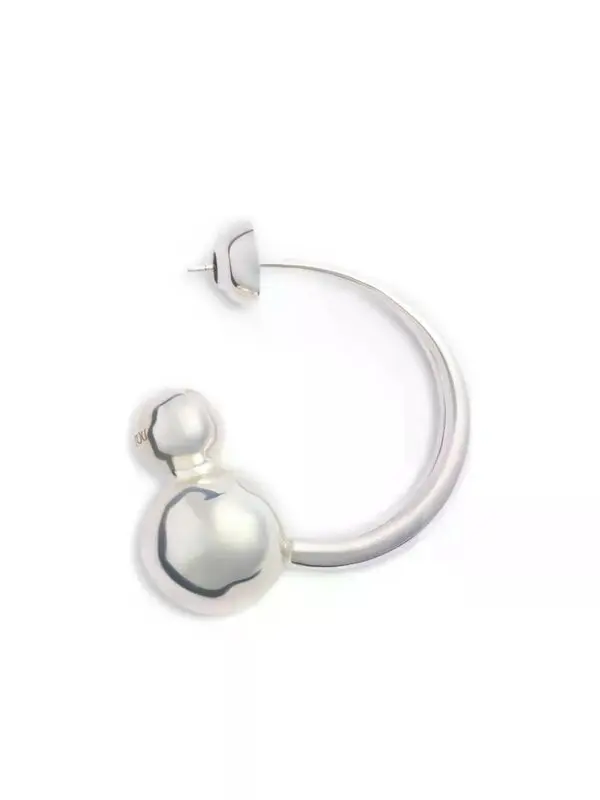 PATOU Mercury Hoop Earring - Silver