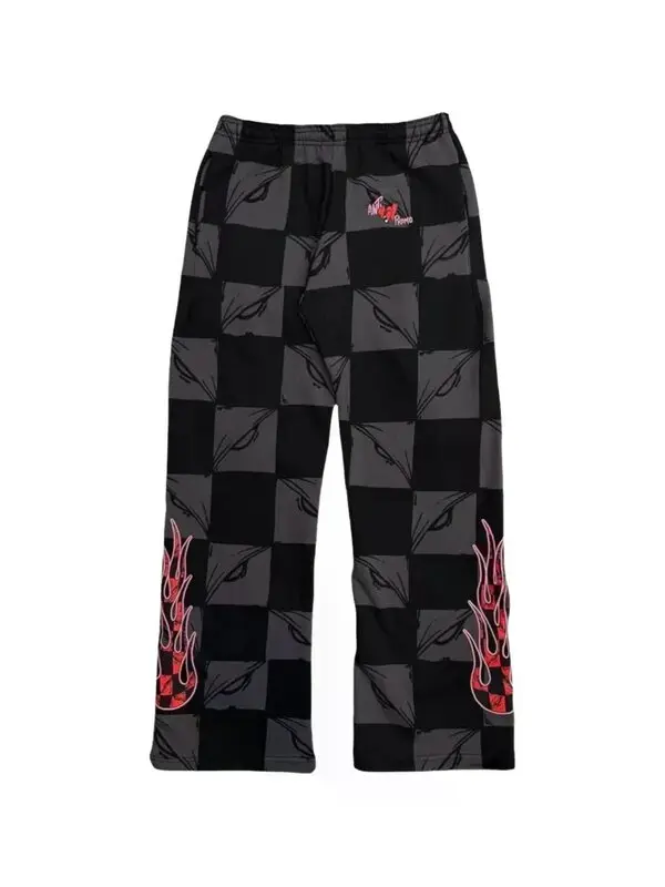 ANTI PROMO Atl Flame /grey Track Pants - Black