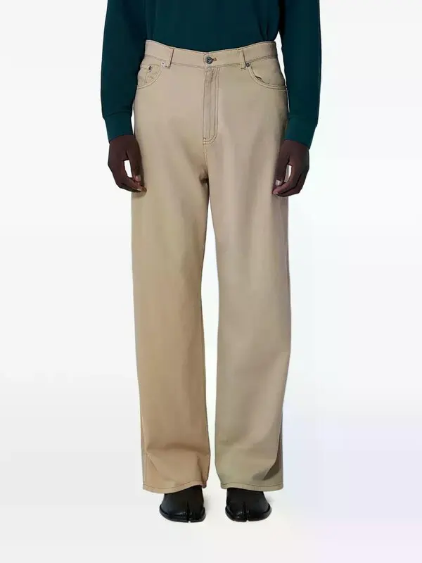 Miu Miu Five-pocket Jeans With Logo Motif
