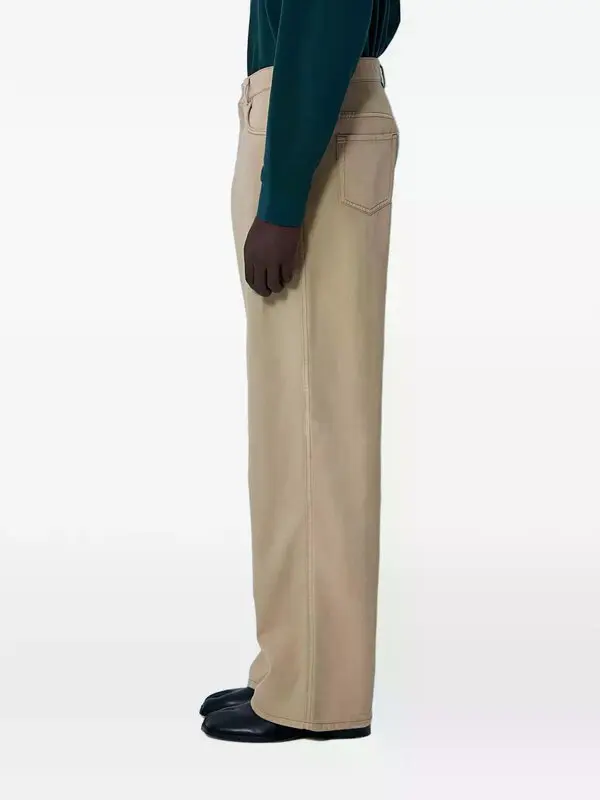 Miu Miu Five-pocket Jeans With Logo Motif