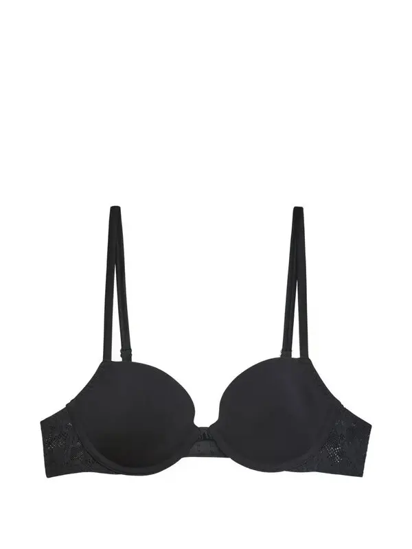 Fleur Du Mal Demi Lace Moulded Bra - Black
