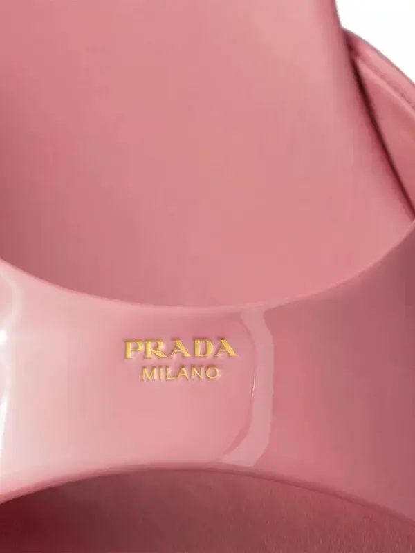 Prada 45mm Leather Sandals - Pink