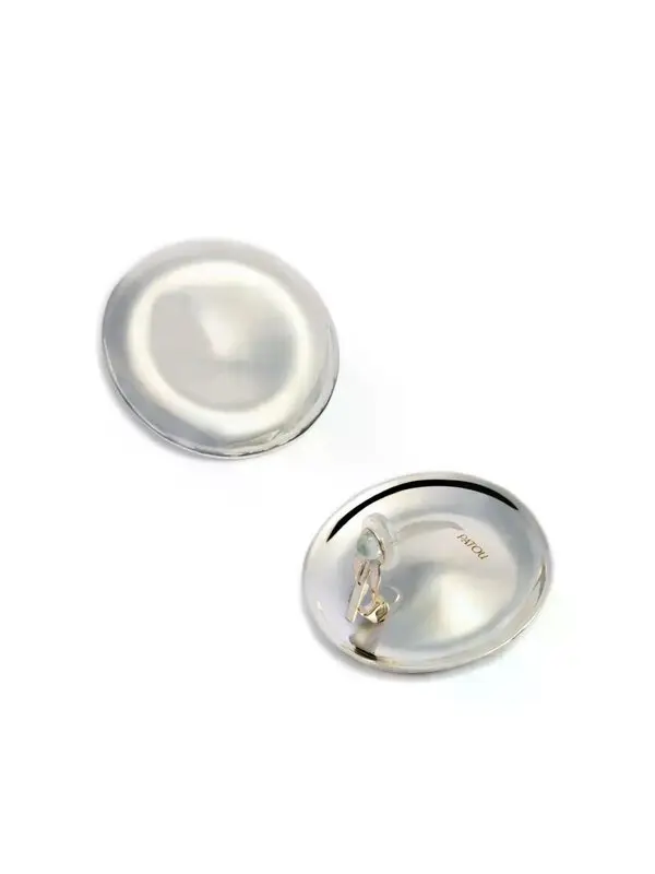 PATOU Disc Clip Earrings