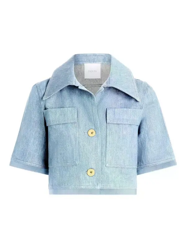 PATOU Cropped Jacket - Blue