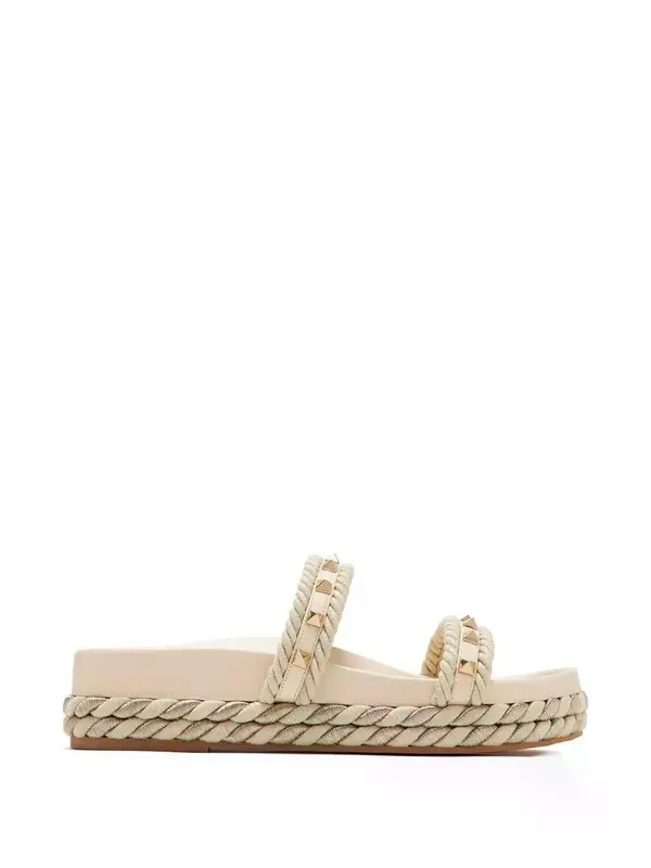 Valentino Garavani Rockstud Rope Sandals