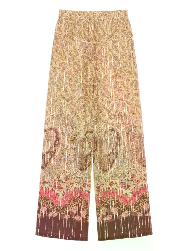 Valentino Garavani Paisley-motif Trousers - Neutrals