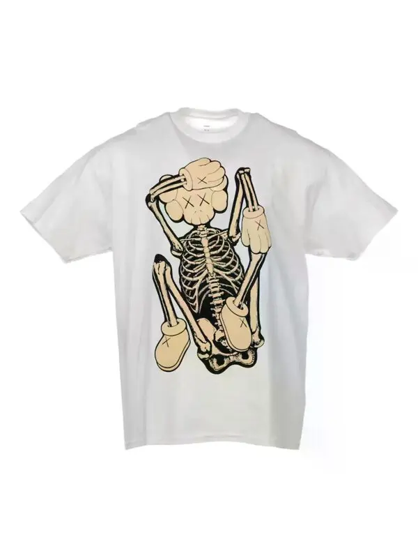 KAWS Skeleton-print T-shirt - White