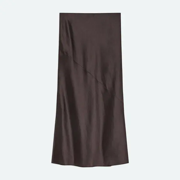Helmut Lang Layered Sheer Skirt - Bistre