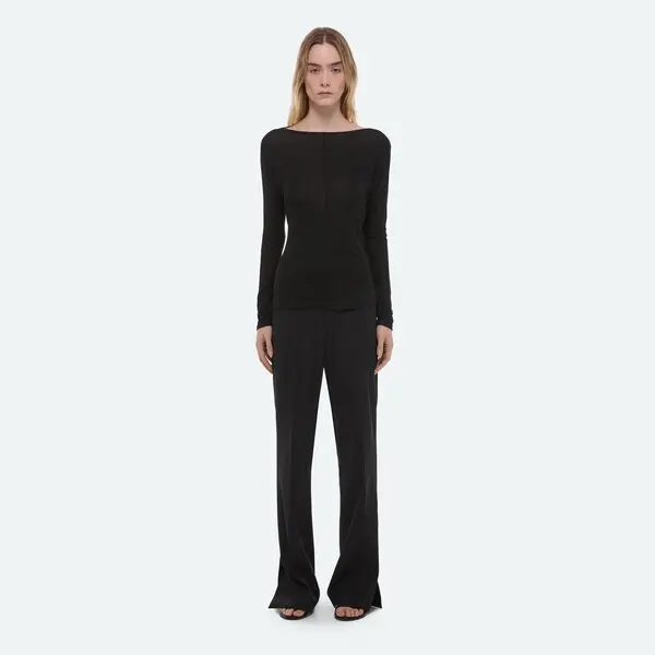 Helmut Lang Reverse Cowl Top - Black