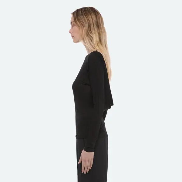 Helmut Lang Reverse Cowl Top - Black