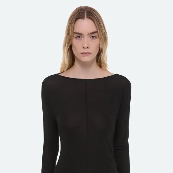 Helmut Lang Reverse Cowl Top - Black