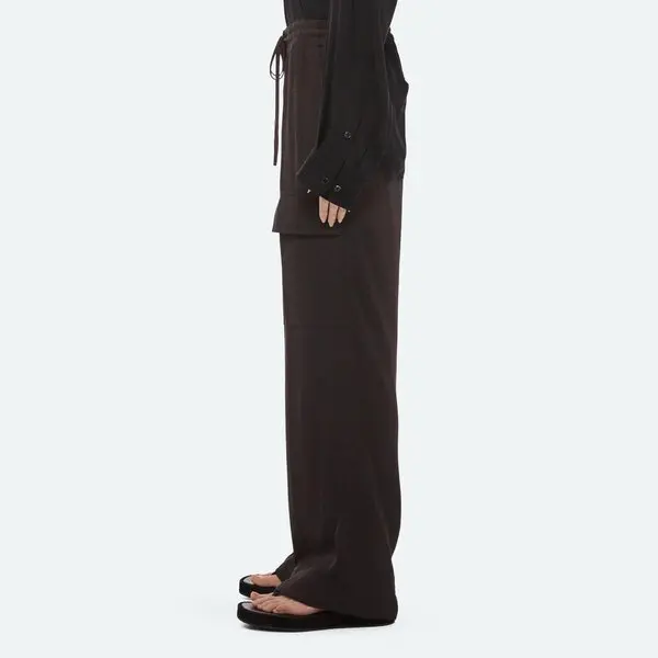 Helmut Lang Twill Wide-leg Cargo Pants - Bistre