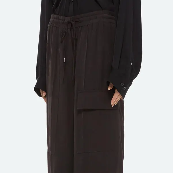 Helmut Lang Twill Wide-leg Cargo Pants - Bistre