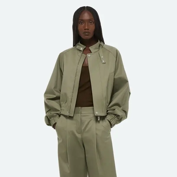 Helmut Lang Trench Bomber Jacket - Vetiver