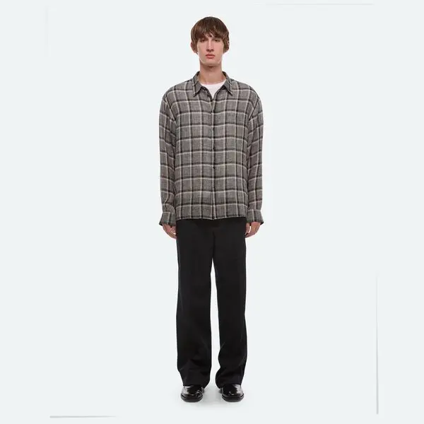 Helmut Lang Relaxed Plaid Shirt