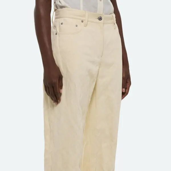 Helmut Lang Crushed Bootcut Jeans
