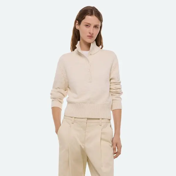 Helmut Lang Half-button Turtleneck